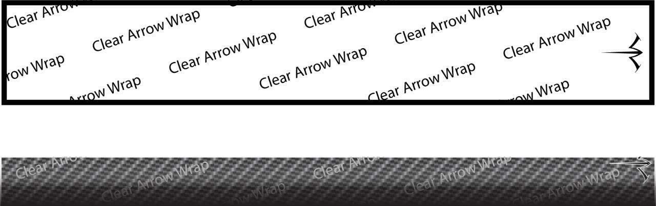 White Water Archery Solid Clear Protective Arrow Wraps 15 Pc Pack (4, 1.25)