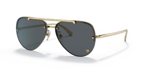 versace ve2231-100287 sunglasses gold w/dark grey 60mm