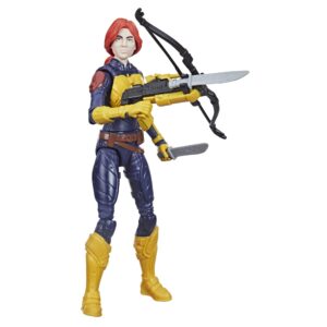 g. i. joe snake eyes: g.i. joe origins scarlett action figure collectible toy with action feature and accessories, toys for kids ages 4 and up