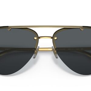 Versace VE2231-100287 Sunglasses GOLD w/DARK GREY 60mm