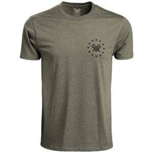 vortex optics salute short sleeve shirt - military heather - large