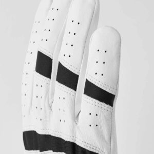 Hestra Golf Leather Right Glove - Off White/Black | 7