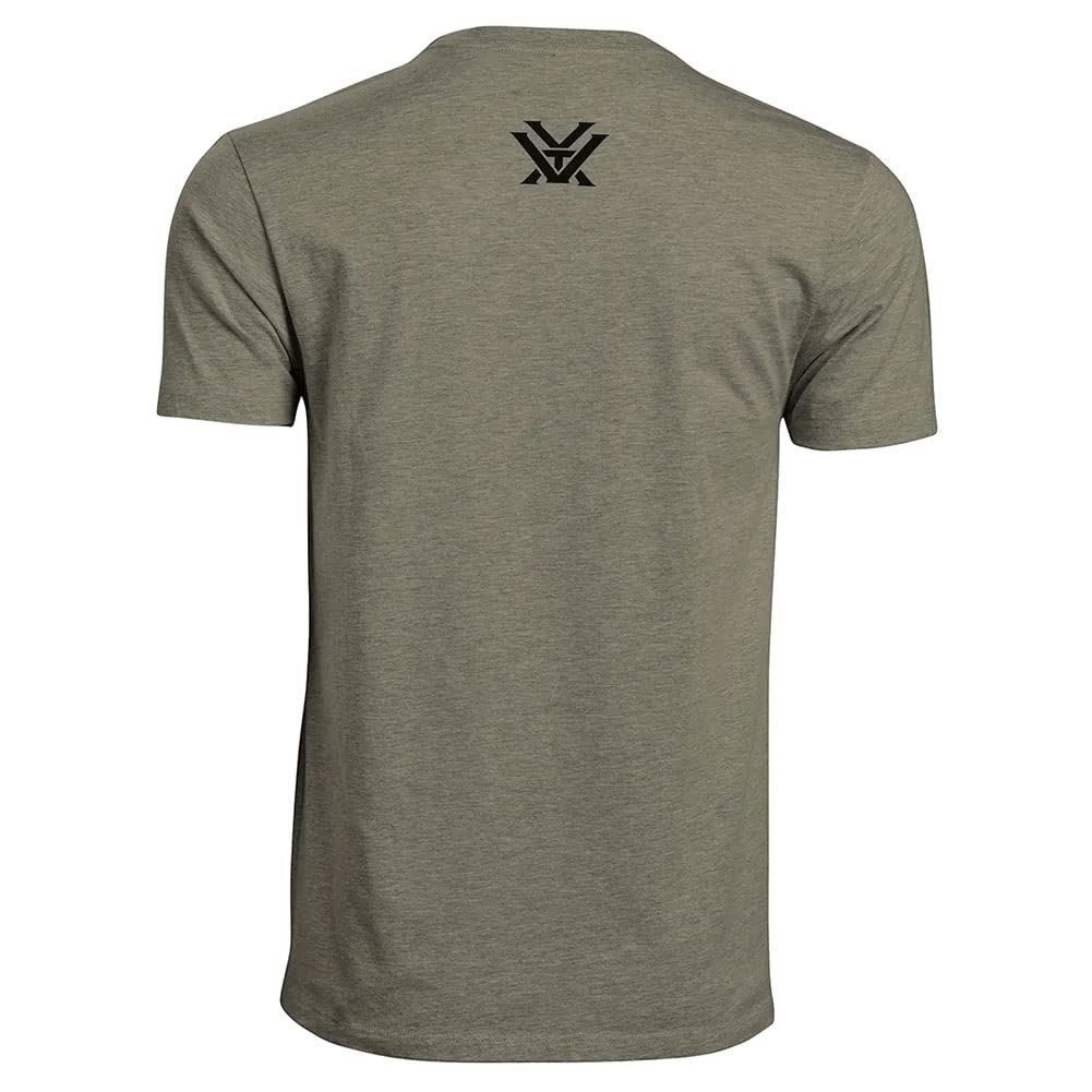 Vortex Optics Three Peaks Short Sleeve Shirt - Military Heather - Large