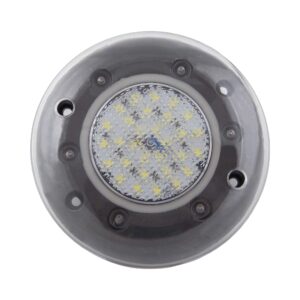 al aker lighting led underwater boat lights, 25w 12v (blue, green, white led colour options), surface mount for boats, yachts, cruise ships, sailboat, pontoon, transom (blue 1300 lumen)