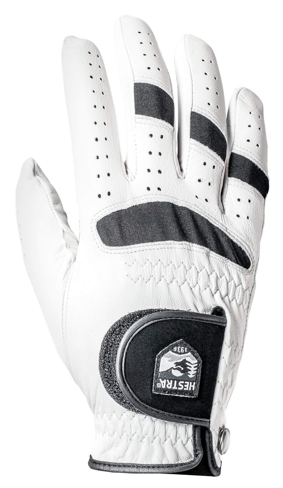 Hestra Golf Leather Right Glove - Off White/Black | 7