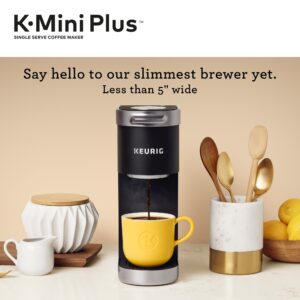 Keurig K-Mini Plus Coffee Maker with Green Mountain Coffee Roasters Favorites Collection Variety Pack, 40 Count