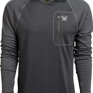 Vortex Optics Weekend Rucker Hooded Long Sleeve Shirt - Charcoal - Large