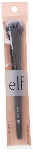 e.l.f. Putty Blush Brush, Vegan Makeup Tool, Flawlessly Applies Putty & Cream Formulas, Creates Airbrushed Effect 1 Count (Pack of 1)