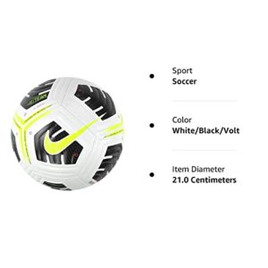 NIKE CU8041-100 Academy Pro Recreational Soccer Ball Unisex White/Black/Volt Size 4