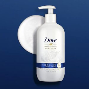 Dove Deep Moisture Hand Wash For Clean & Softer Hands Cleanser That Washes Away Dirt and Germs 13.5 oz