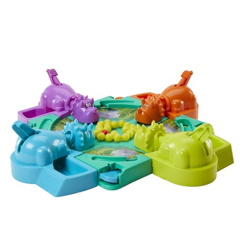 Hasbro Gaming Hungry Hungry Hippos Dino Edition Board Game, Pre-School Game for Ages 4 and Up; for 2 to 4 Players (Amazon Exclusive)