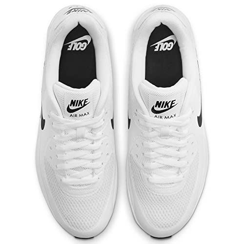 NIKE Men's Golf Shoe, White Black, 9.5 AU