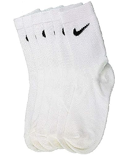 Nike Toddler/Little Boy's Crew Socks 6-Pairs Lightweight, 5-7, 10C-3Y