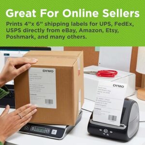 DYMO LabelWriter 5XL Label Printer, Automatic Label Recognition, Prints Extra-Wide Shipping Labels (UPS, FedEx, USPS) from Amazon, Ebay, Etsy, Poshmark, and More, Perfect for Ecommerce Sellers