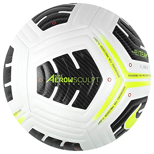 NIKE CU8041-100 Academy Pro Recreational Soccer Ball Unisex White/Black/Volt Size 4