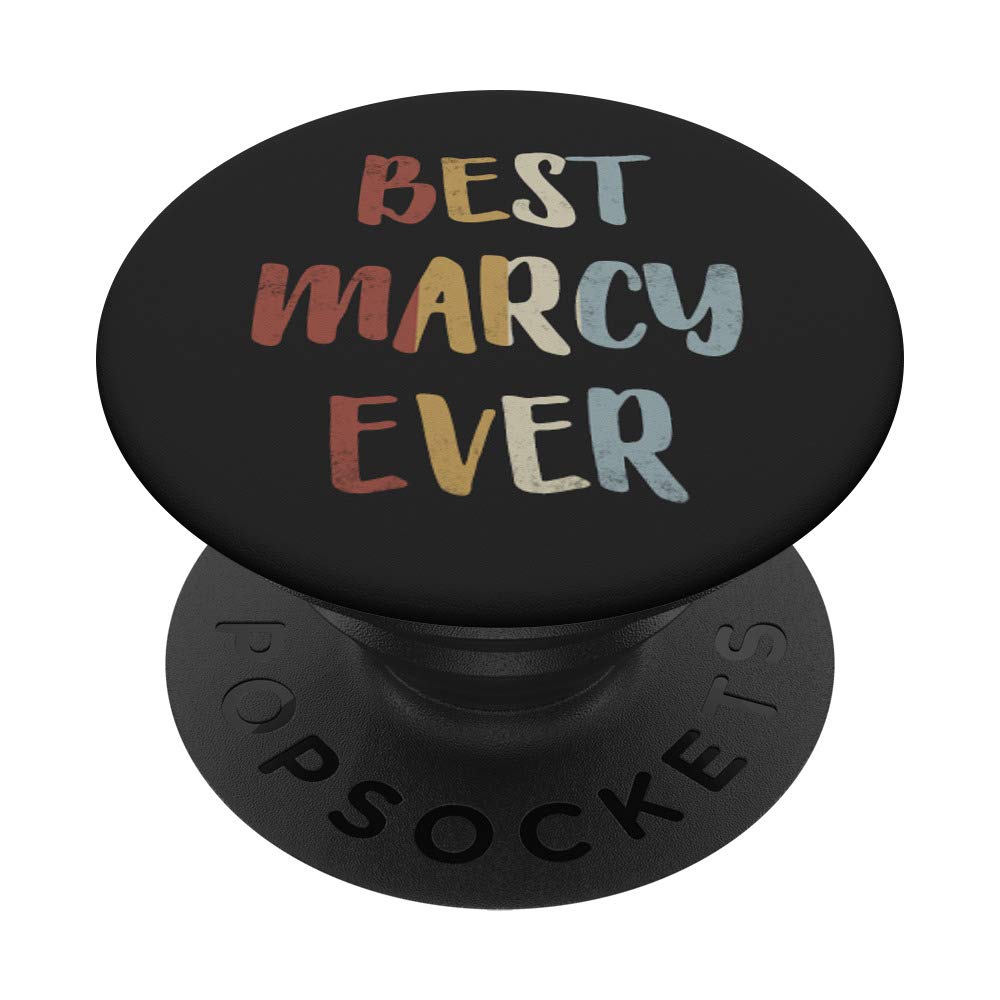 Best Marcy Ever Gray Black First Name PopSockets PopGrip: Swappable Grip for Phones & Tablets