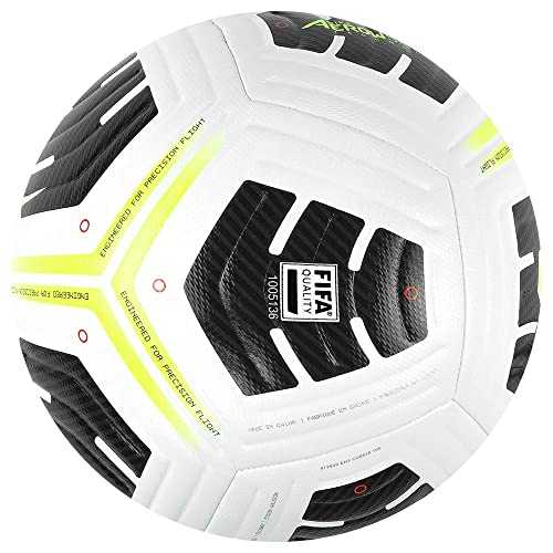 NIKE CU8041-100 Academy Pro Recreational Soccer Ball Unisex White/Black/Volt Size 4