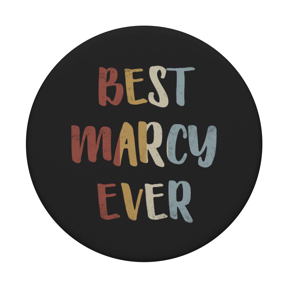 Best Marcy Ever Gray Black First Name PopSockets PopGrip: Swappable Grip for Phones & Tablets