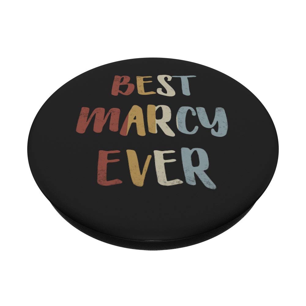 Best Marcy Ever Gray Black First Name PopSockets PopGrip: Swappable Grip for Phones & Tablets