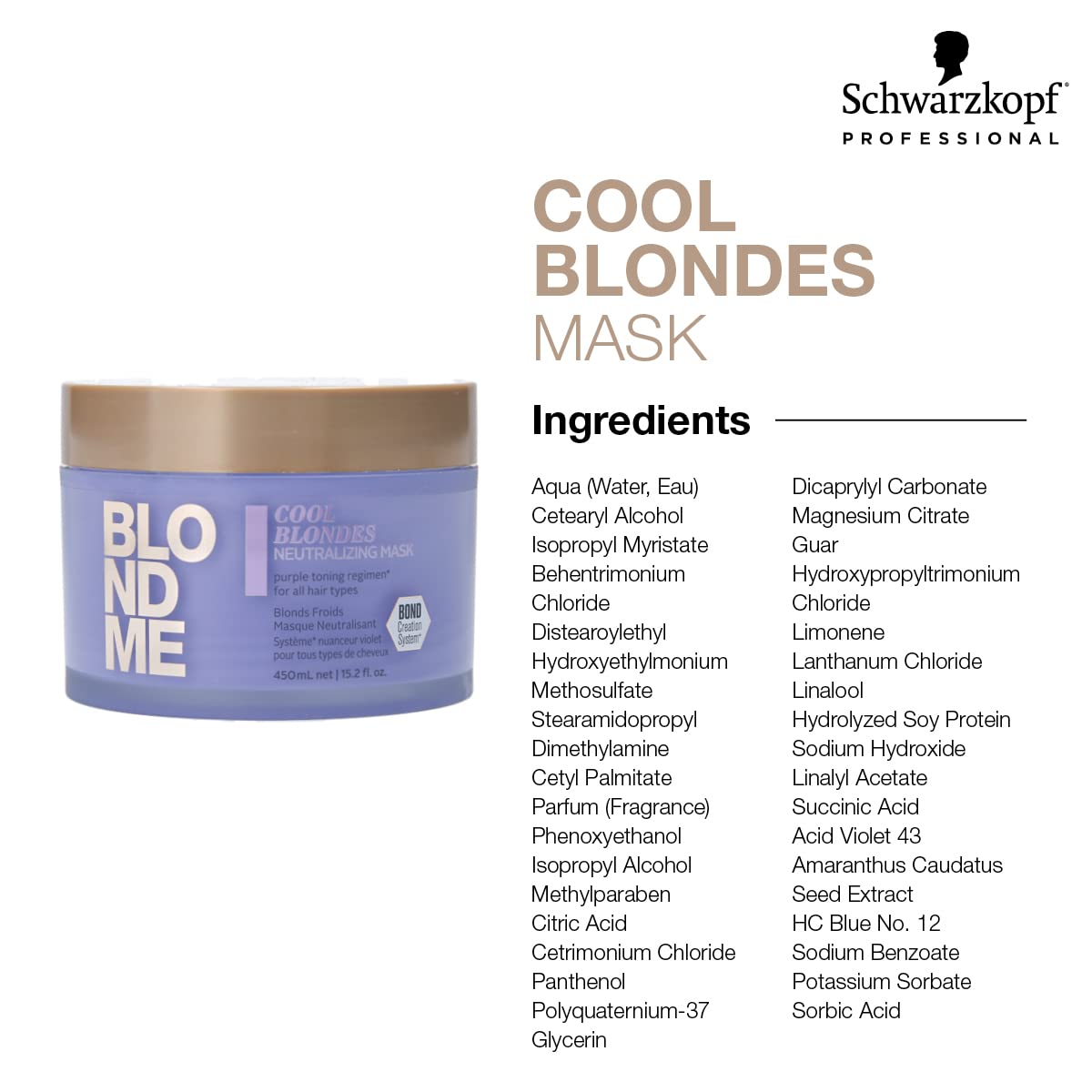 BlondMe Cool Blondes Neutralizing Mask, 6.7-Fluid Ounce, 2631948