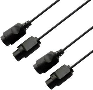 xahpower 4pack 6ft n64 controller extension cable cord for nintendo 64 n64 controller