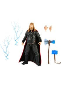 marvel hasbro legends series 6-inch scale action figure toy thor, infinity saga character, premium design, figure and 5 accessories