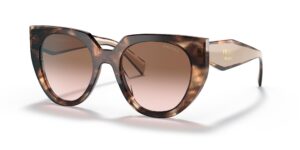 prada pr 14ws caramel tortoise/powder/brown gradient one size