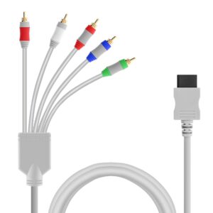 6ft component hd av cable to hdtv-edtv (high definition 480p) compatible with nintendo wii and wii u