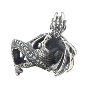 fairytale ice fire dragon sterling silver charm bead for pandora & similar charm bracelets & necklaces