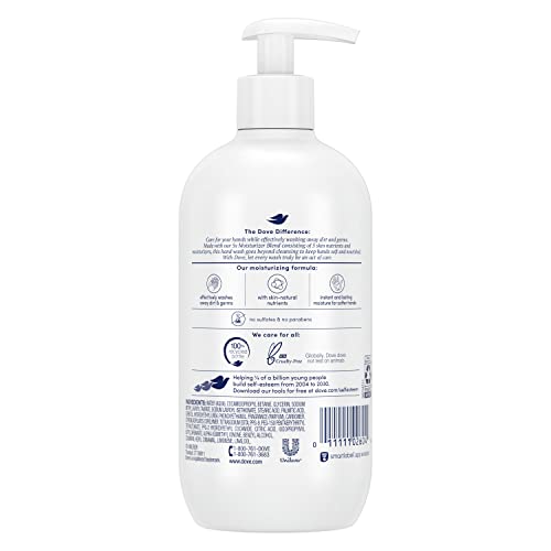 Dove Deep Moisture Hand Wash For Clean & Softer Hands Cleanser That Washes Away Dirt and Germs 13.5 oz