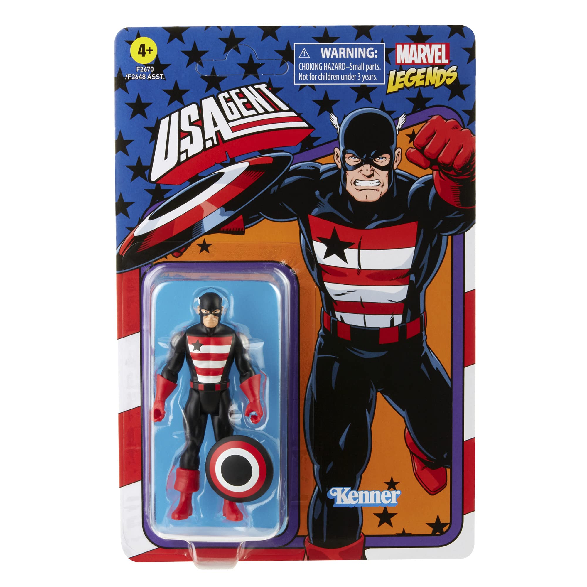 Marvel Hasbro Legends Series 3.75-inch Retro 375 Collection U.S. Agent Action Figure Toy