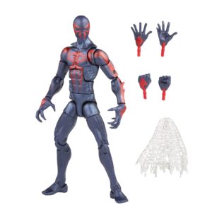 spider-man hasbro marvel legends series 6-inch scale action figure toy spider-man 2099, premium design, 1 figure, and 2 accessories