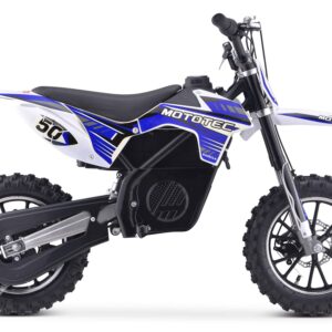 MotoTec 24v 500w Gazella Electric Dirt Bike Blue