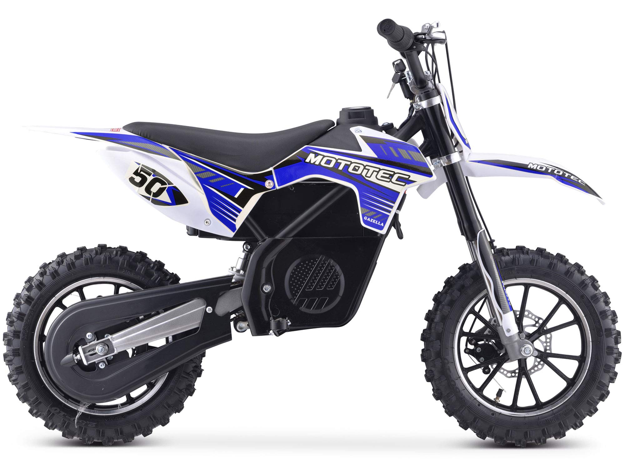 MotoTec 24v 500w Gazella Electric Dirt Bike Blue