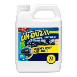 un-duz-it salt wash concentrate, car, rv, and boat wash, 32 fl oz bottle