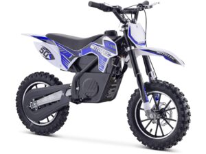 mototec 24v 500w gazella electric dirt bike blue