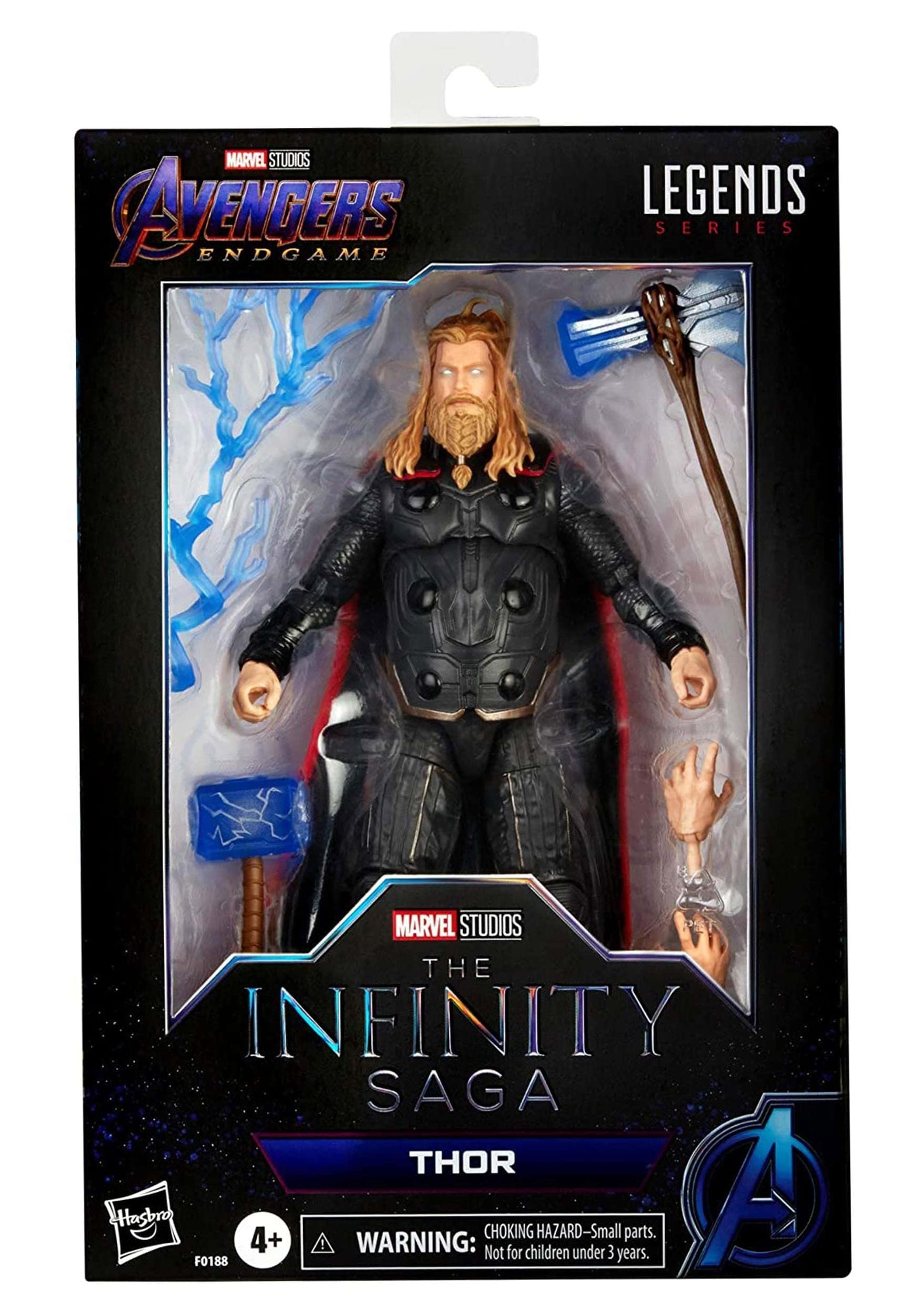 Marvel Hasbro Legends Series 6-inch Scale Action Figure Toy Thor, Infinity Saga Character, Premium Design, Figure and 5 Accessories