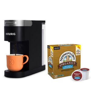 keurig k-slim maker with newman's own organics newman's special blend, 32 count