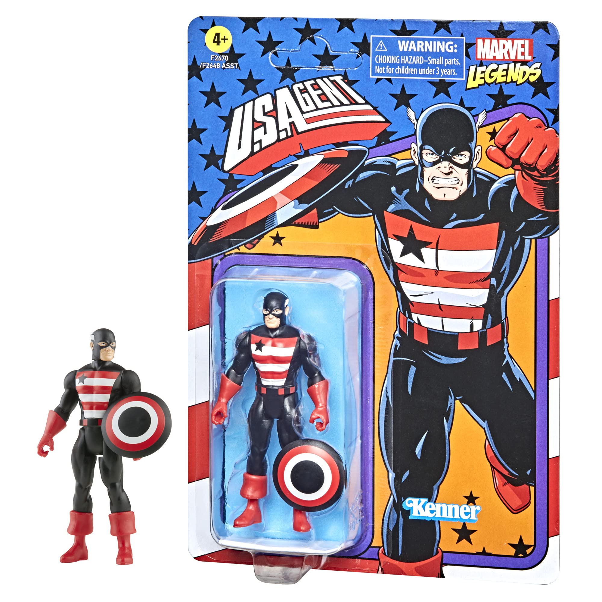 Marvel Hasbro Legends Series 3.75-inch Retro 375 Collection U.S. Agent Action Figure Toy