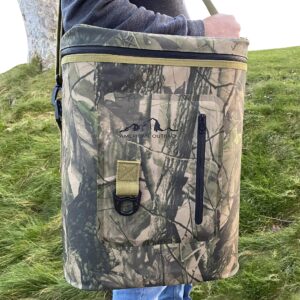 American Outback 48 Can (30L) Glacier Cooler with Accessory Pocket and Welded Seams, 14" x 12" x 17.5", Camo