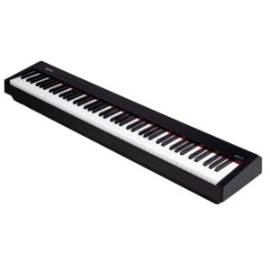 nux npk-10 88-key scaled hammer-action portable digital piano (black)