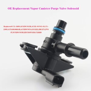 EVAP Evaporative Emissions Vapor Canister Purge Valve Solenoid Assembly CX-2409,AU5Z9C915B,AU5Z-9C915-B Compatible with Ford Explorer, F150, F250 F350 Super Duty, Mustang, Lincoln PV637