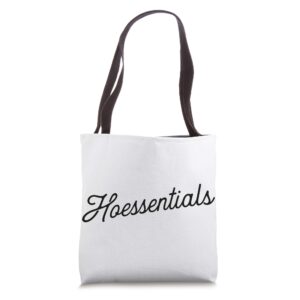 "hoessentials" - ho bag funny overnight bag for women tote bag