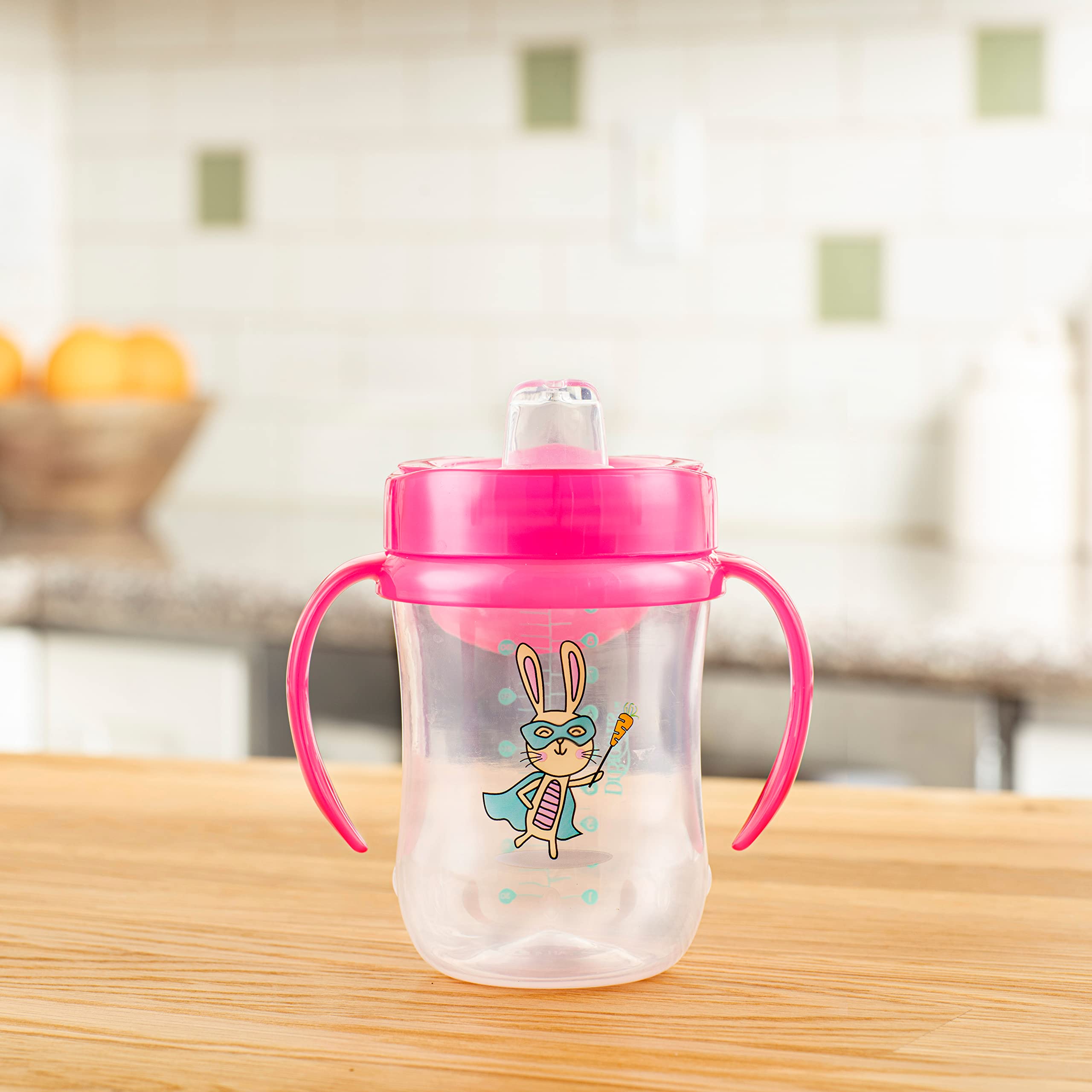 Dr. Brown's Milestones Soft Spout Sippy Cup with Handles - Pink - 9oz - 9m+