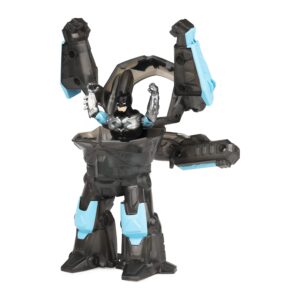 Batman 4-inch Batman Action Figure with Transforming Tech Armor, Kids Toys for Boys Ages 3 and Up