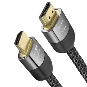 zeskit maya 2.1 8k hdmi cable 5ft, 4k120hz 48gbps for earc soundbar ethernet gaming 144hz, certified ultra high speed hdr vrr hdcp 2.2 2.3 compatible with dolby vision atmos apple tv xbox series x ps5