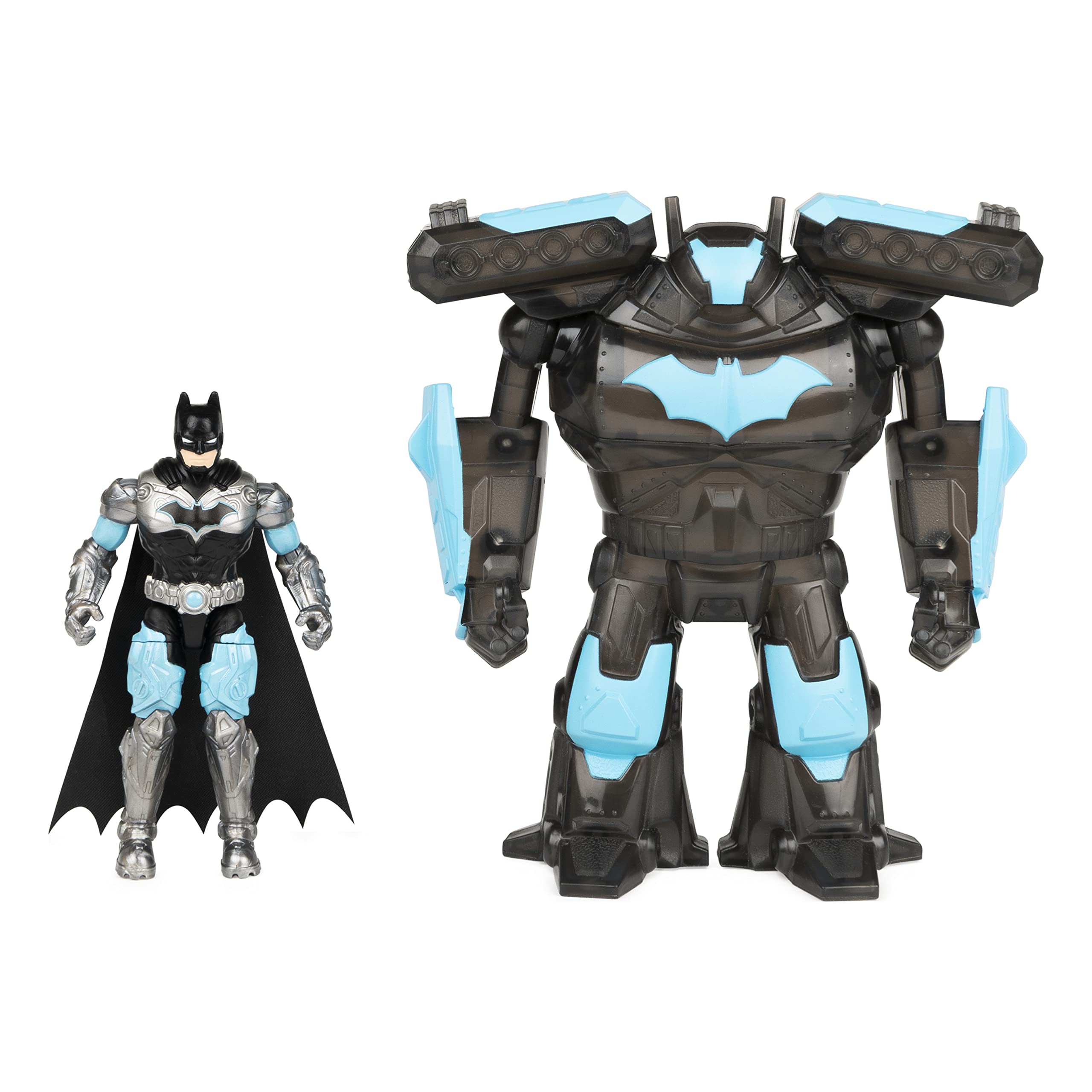 Batman 4-inch Batman Action Figure with Transforming Tech Armor, Kids Toys for Boys Ages 3 and Up