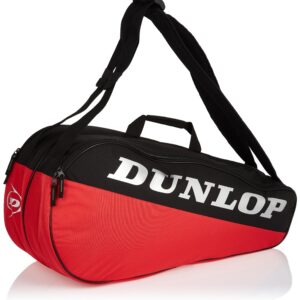 Dunlop Sports 2021 CX Club 6-Racket Tennis Bag, Black/Red