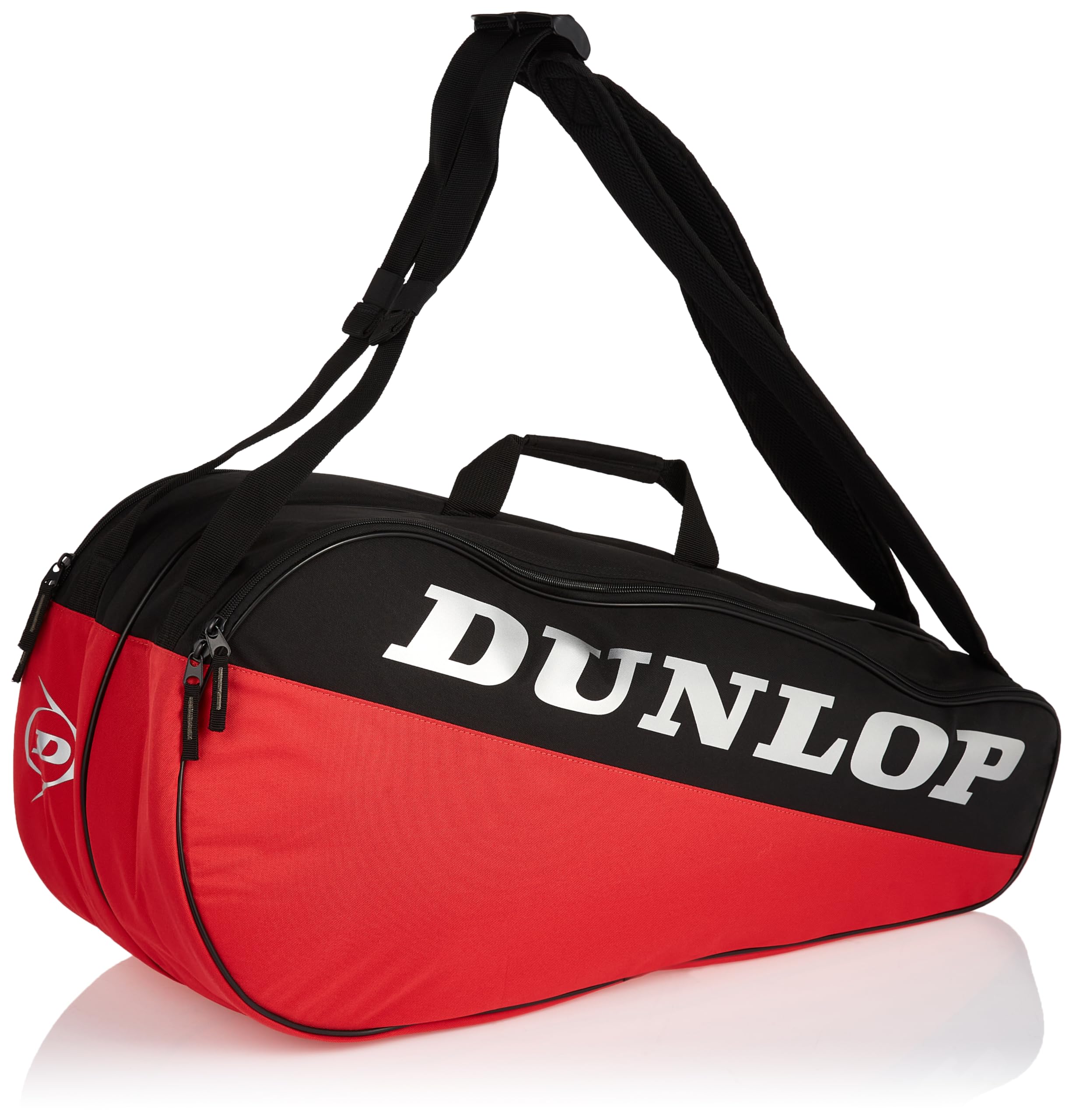 Dunlop Sports 2021 CX Club 6-Racket Tennis Bag, Black/Red