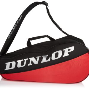 Dunlop Sports 2021 CX Club 6-Racket Tennis Bag, Black/Red